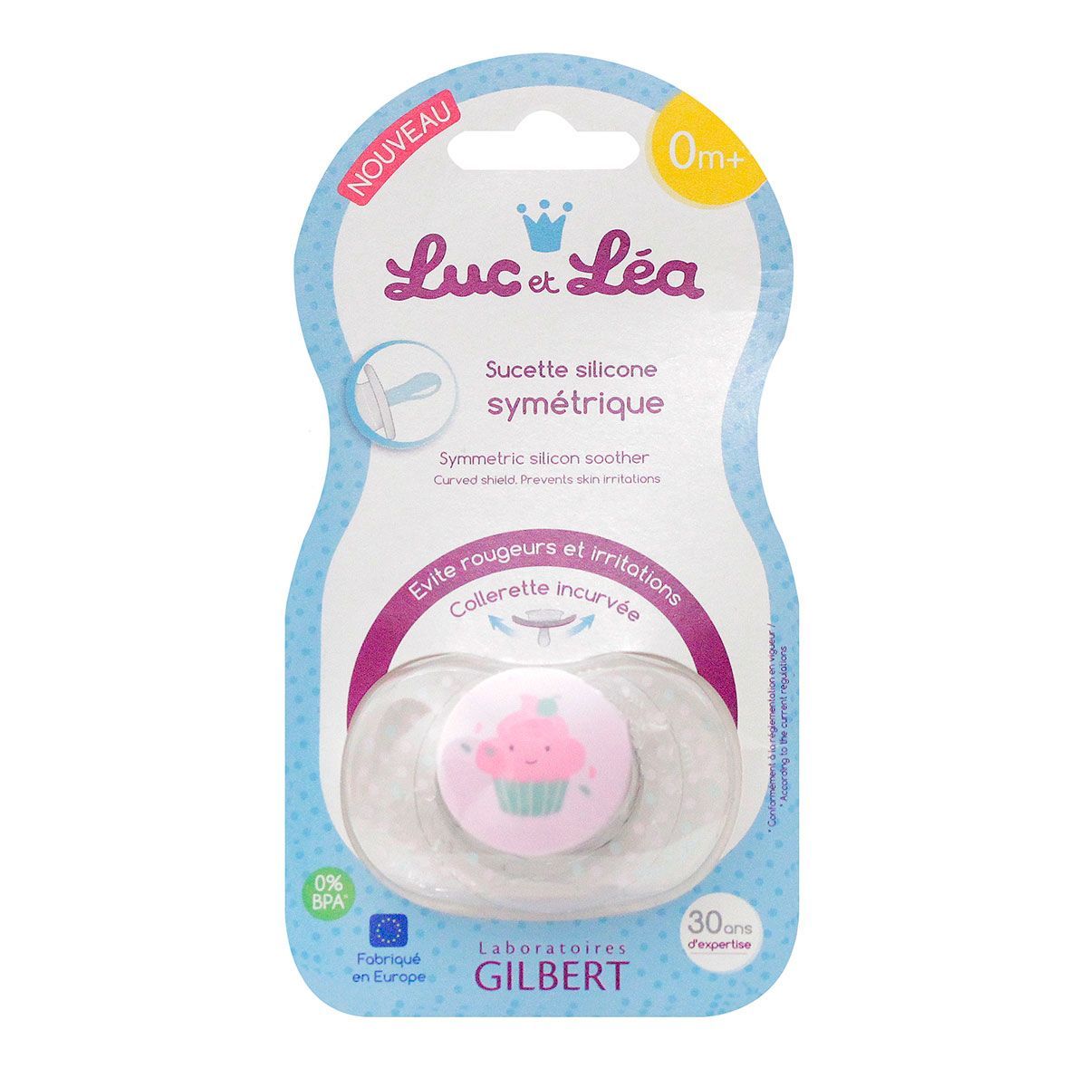 Luc et Léa Sucette silicone 0-6 mois - Apaisement garanti