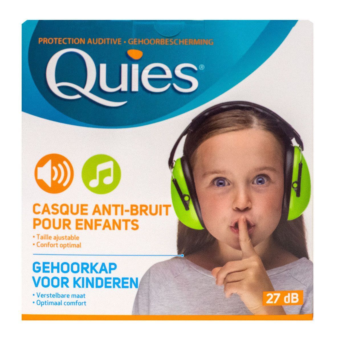 Quies casque anti-bruit enfants - Protection auditive - Pharmacie