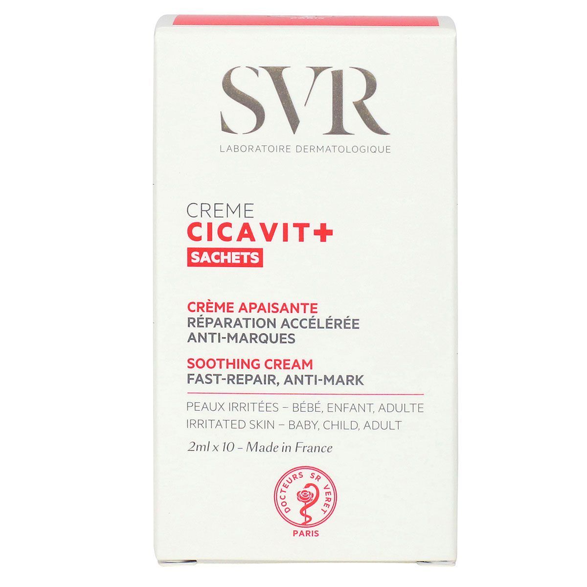 Svr Crème Cicavit+ 2 ml - Réparez les peaux fragiles - Pharmacie