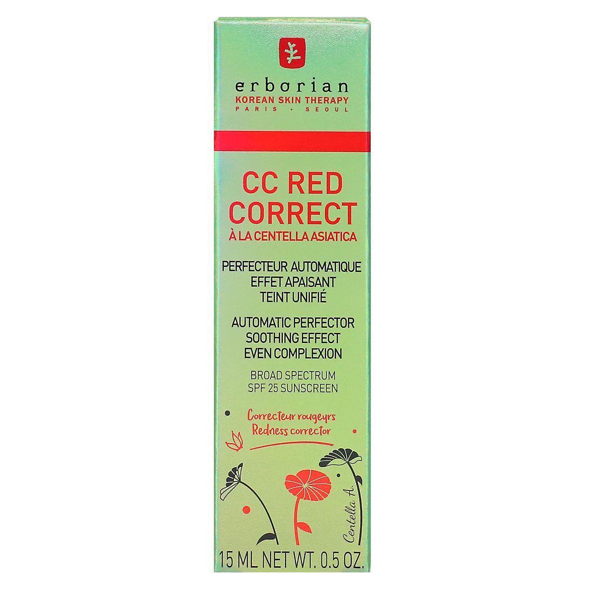 Erborian CC Red Correct - Teint unifié et peau apaisée