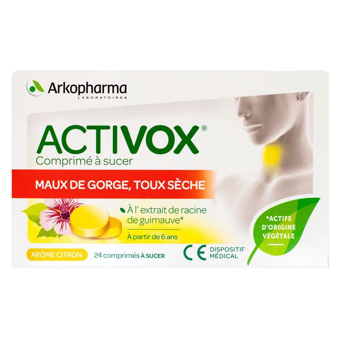 Arkopharma Activox citron - Apaisant pour la gorge - Pharmacie
