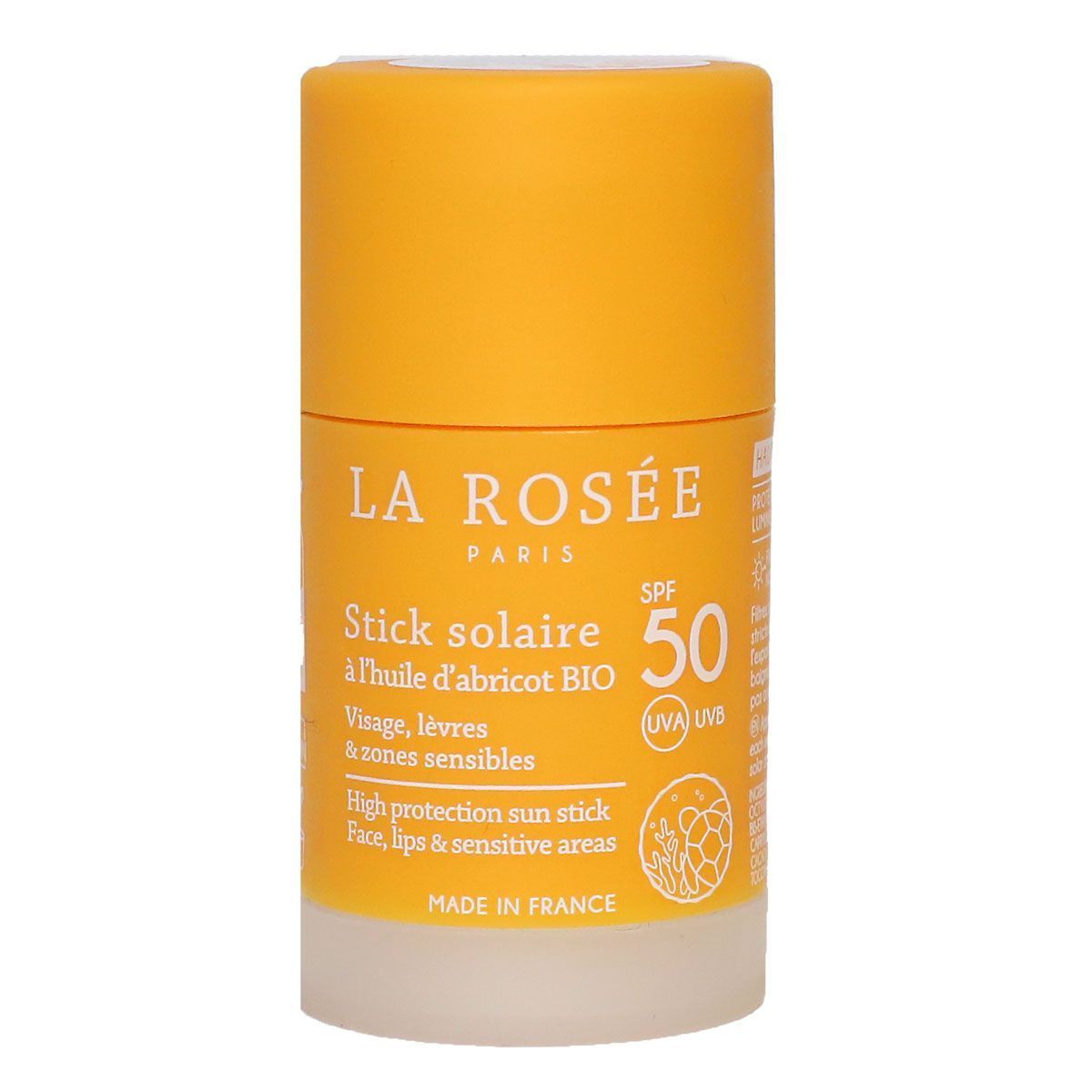 La Rosée Stick solaire SPF 50 - Protection visage et lèvres