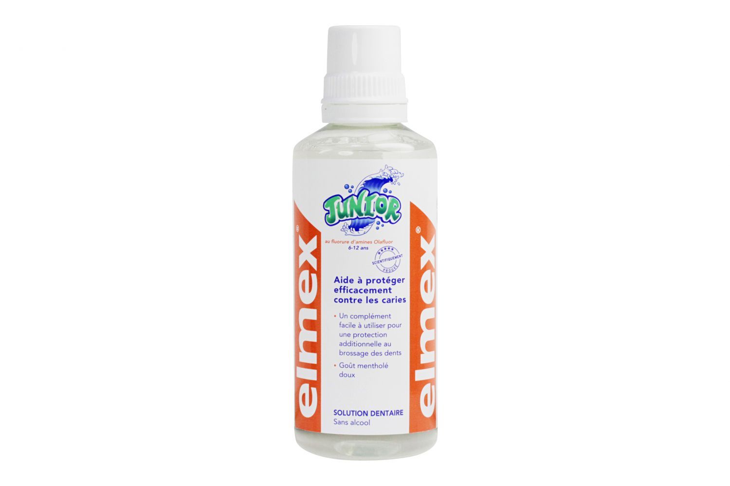 Elmex Bain de bouche junior fluoré 400 ml - Protection des dents