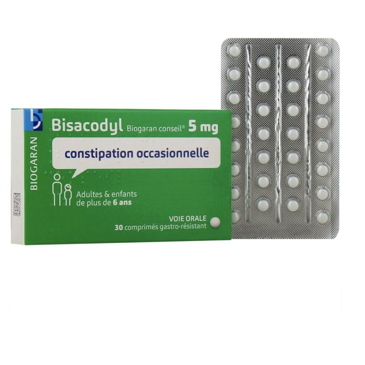 Biogaran Bisacodyl Conseil 5mg - 30 Comprimés | Transit & Constipation