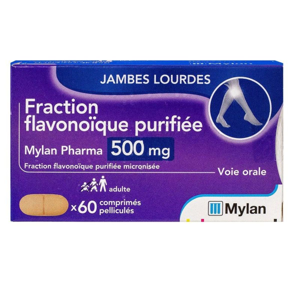 Mylan Flavonoïdes 500 mg - Améliorez la circulation - Pharmacie