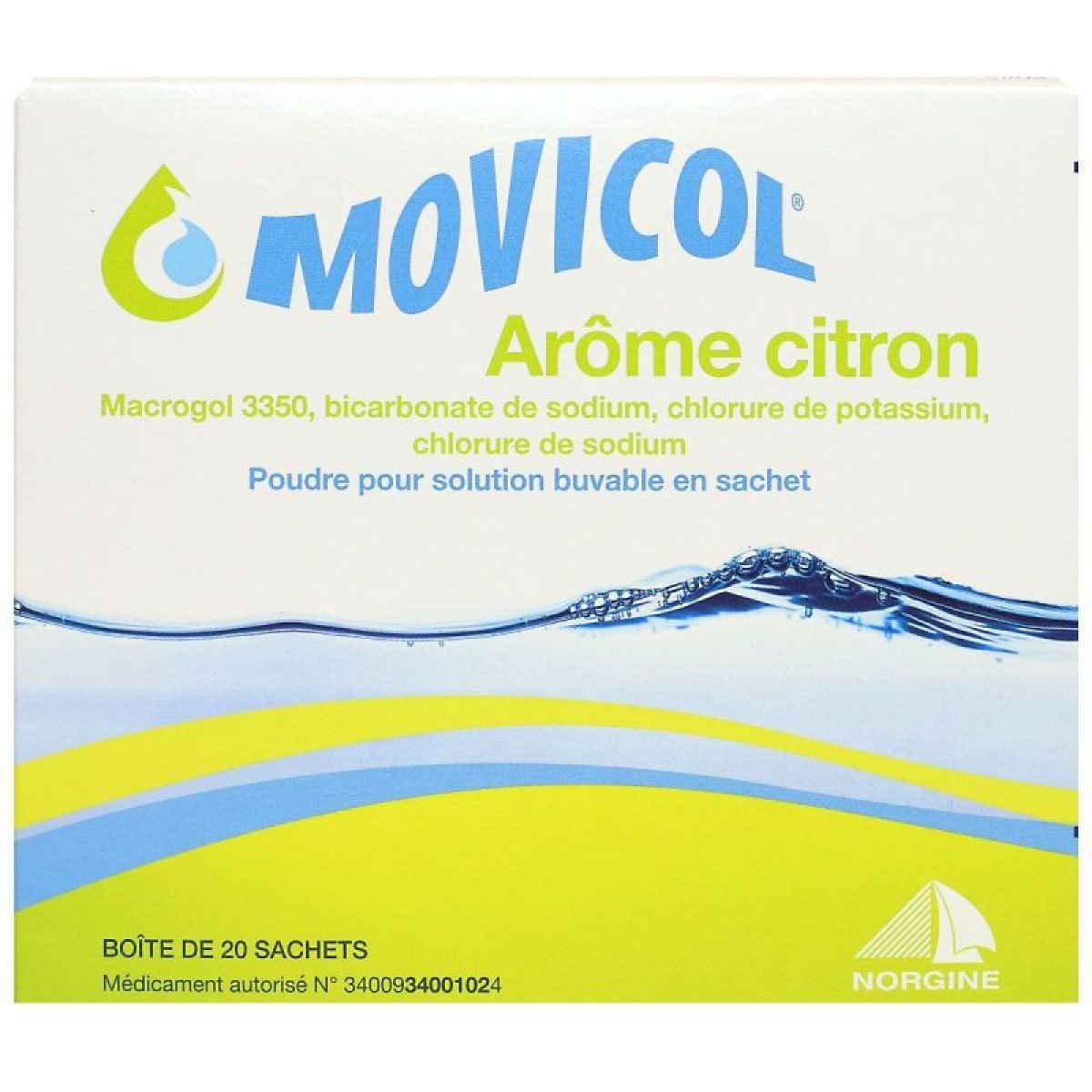 Movicol sachets goût citron - Soulagez la constipation