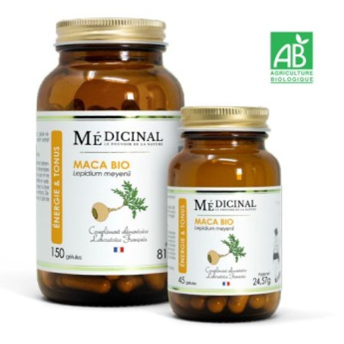 Medicinal Maca Bio (45 gélules) - Énergie et Vitalité - Pharmacie