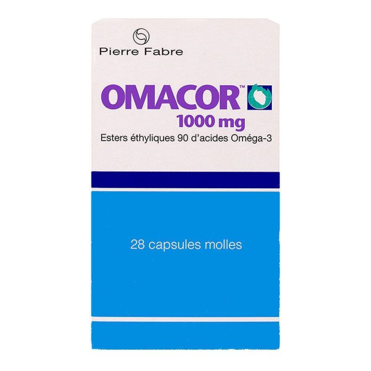 Omacor 1000 mg - 28 Capsules | Oméga-3 pour la Santé Cardiovasculaire