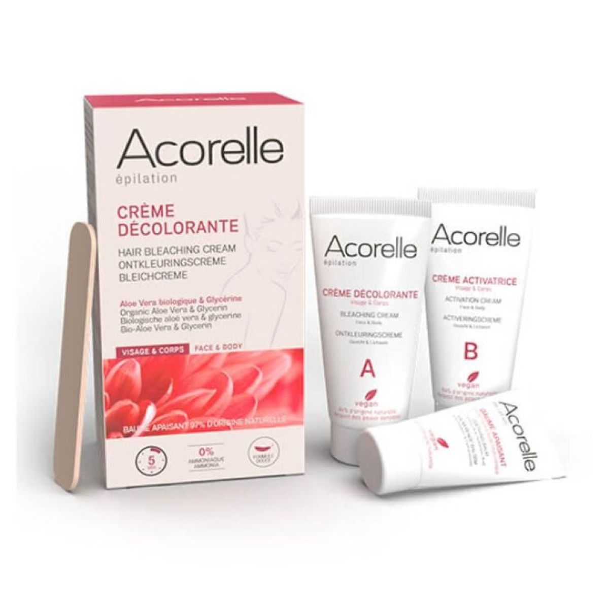 Acorelle Crème dépilatoire visage - Éliminez les poils facilement