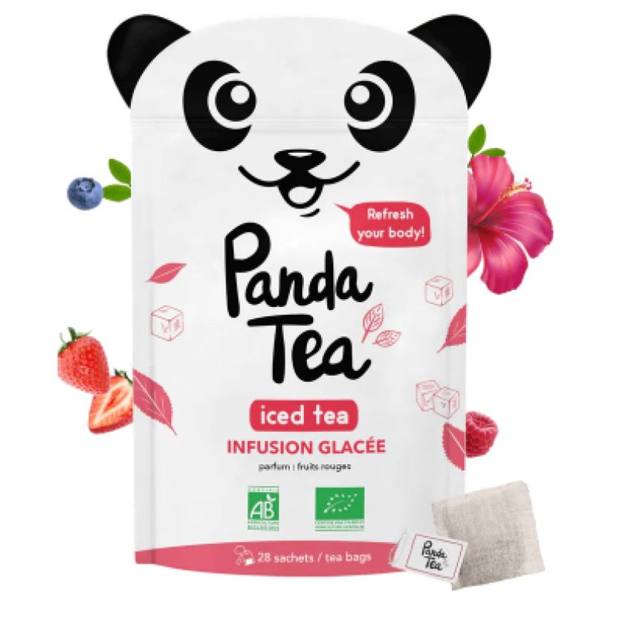 Panda Iced Tea Fruits Rouges - Rafraîchissant et Détox