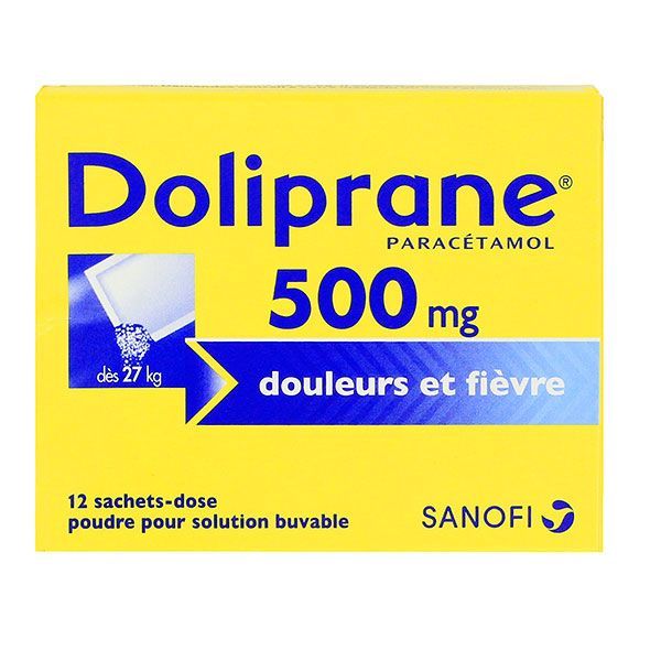 Doliprane paracétamol 500 mg sachets - Soulagez douleurs et fièvre